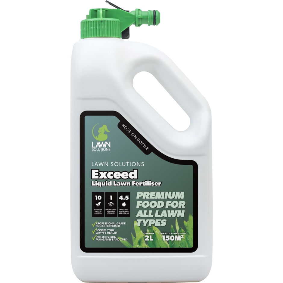 Cobbitty Turf Lawnstore Exceed hose-on liquid fertiliser