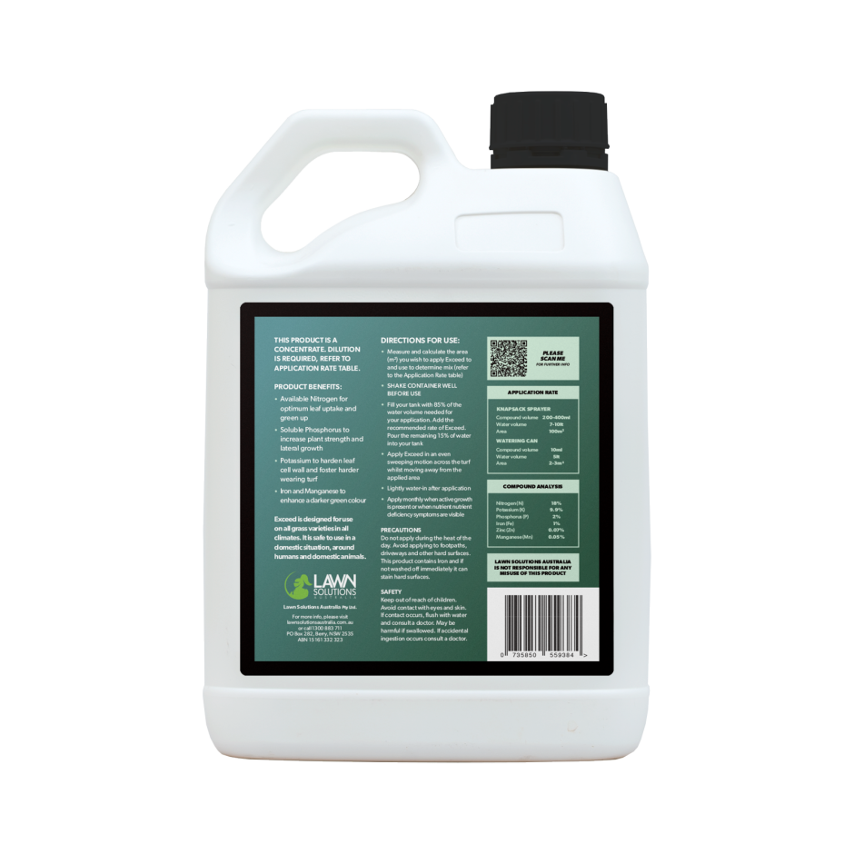 Daleys Turf Lawnstore liquid lawn fertiliser concentrate